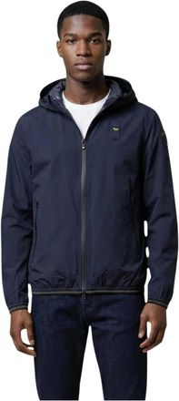 Blauer Homme, Vestes, Bleu, Taille: 2XL Blazer &agrave; Capuche avec Zip et Poches Avant