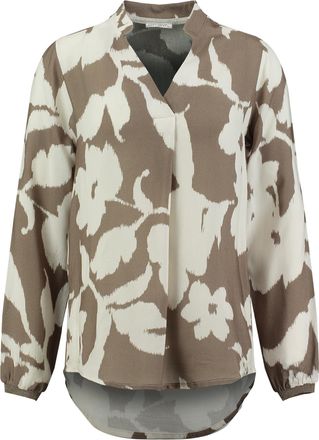 Key Largo Key Largo Damen Lorelei v-Neck Bluse, mud Brown (1607), X-Small