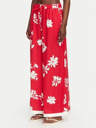 Seafolly Stoffhose Mayflower 55737-PA Rot Wide Leg