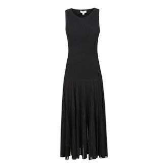 Alaia Strickkleid mit Falten und Sheer-Effekt - - Dresses - Damen - Schwarzk - S
