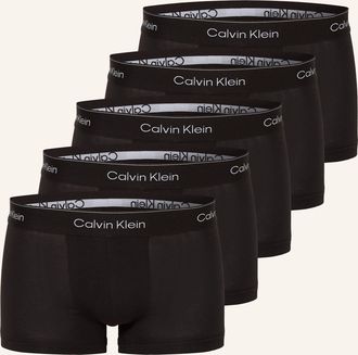Calvin Klein 5er-Pack Boxershorts Icon Cotton Stretch Low Rise schwarz