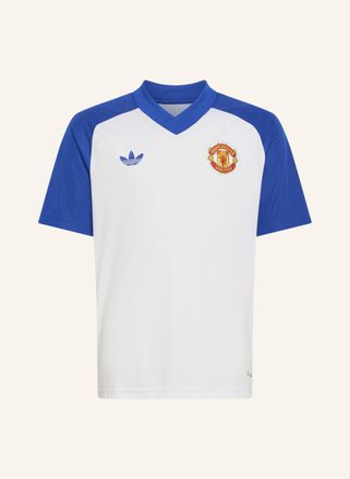 adidas Manchester United 26/27 Kids Pre-Match Trikot weiss