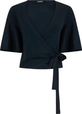 Jacquemus Femme, Tops, Bleu, Taille: 38 FR The Paysan Ruffled Top