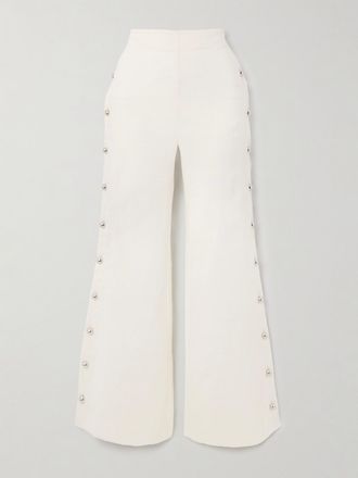 Alix of Bohemia Pantalon Large En Lin Holland - Crème