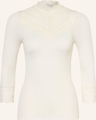 Rosemunde Longsleeve Benita Mit Seide Und 3/4-Arm weiss