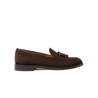 Scarosso Braune Suede Quasten Loafer - - Shoes - Herren - Braun - 40 1/2 EU