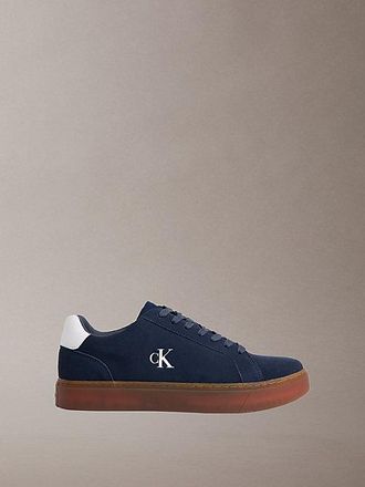 Calvin Klein Athena - Baskets en daim avec logo embl&eacute;matique