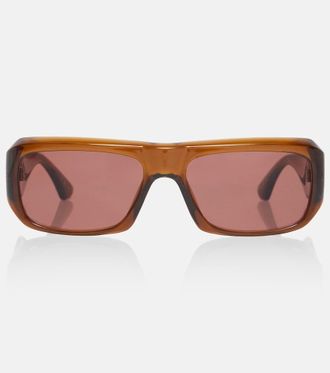 Saint Laurent Lunettes de soleil rectangulaires SL Logo