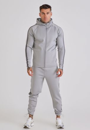 Siksilk Herren Grau Kapuzenpullover und Jogginghose Set XXL