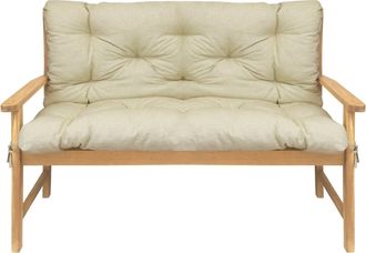 Herlag Bankauflage Venezia 120x50x10cm Beige Sitzkissen & R&uuml;ckenkissen Gartenbank Outdoor-Auflage Bankpolster Sitzbank/Hollywoodschaukel/Gartenm&ouml;bel