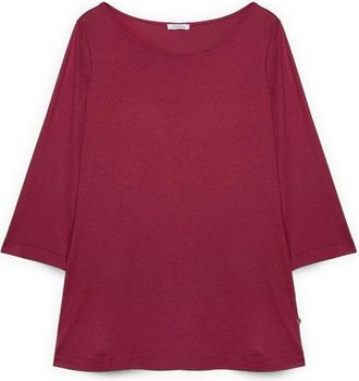 Fiorella Rubino Boat Neck T-Shirt - - Tops - Damen - Rot - 2XL
