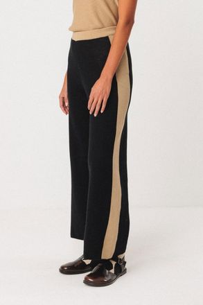 SKFK Damen vegan Strickhosen Gai Schwarz