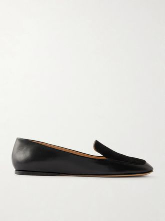 Gabriela Hearst Aveda Loafers Aus Leder Mit Velourslederbesatz - Schwarz