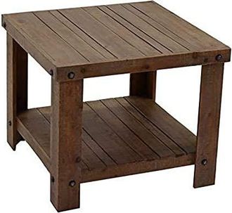 Vacchetti Giuseppe Vacchetti Ankara Beistelltisch, Holz, Leinen, mittelgroß