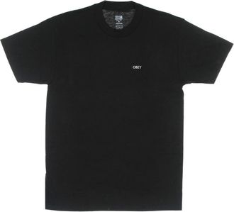 Obey Klassisches Schwarzes Herren T-Shirt - - Tops - Herren - Schwarzk - XL