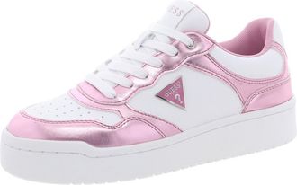 Guess Damen Miram Sneaker, Weiß/Rosa 143, 38.5 EU