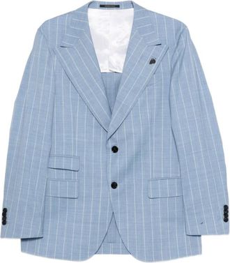 Gabriele Pasini Homme, Costumes, Bleu, Taille: XL Abito gessato