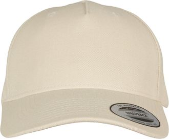 Flexfit Unisex 5-Panel Premium Curved Visor Snapback Cap Baseballkappe, Stone, one Size