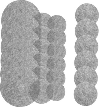 Cabilock 24 Stück Teiliges Filz Topf Pfannenschoner Wiederverwendbare Filzplatten Trenner Kratzfeste Kochgeschirr Organizer Vielseitig Einsetzbar für Töpfe Pfa