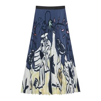 Munthe Midi R&ouml;cke - - Skirts - Damen - Blau - L