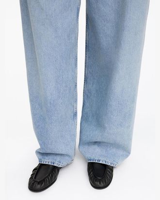 Arket Loafer Aus Weichem Leder -Schwarz