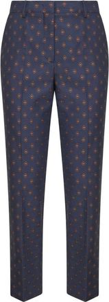 Etro Femme, Pantalons, Bleu, Taille: 42 FR Straight Pantalons