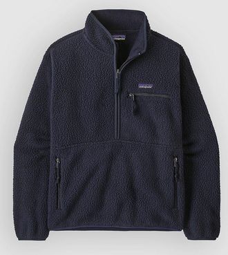 Patagonia Retro Pile Marsupial Half-Zip Fleece Pullover sunken blue