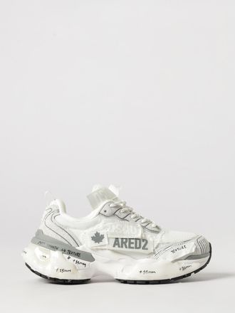 Dsquared2 Faster-Sneakers aus Leder und Mesh mit kontrastierendem Logo