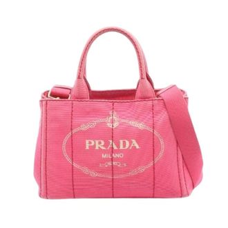 Prada Pre-owned Canapa Canvas Mini 2way Tote Bag - Femme - Pre-owned - Rose - Taille: ONE Size