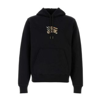 Burberry Homme, Sweatshirts et sweats &agrave; capuche, Noir, Taille: XL Embroidered Logo Sweat &agrave; capuche