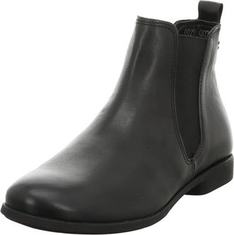 Think Think AGRAT Damen chromfrei gegerbte nachhaltige Chelsea Boot Stiefelette, SCHWARZ 0070, 40.5 EU