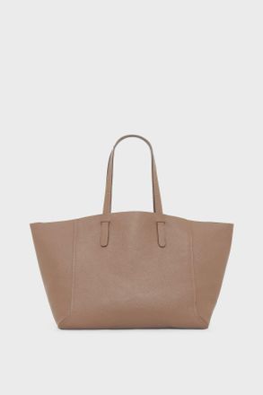 Gerard Darel Cabas en cuir grain&eacute; int&eacute;rieur m&eacute;tallis&eacute; - SIMPLE 2 - Taupe/Or