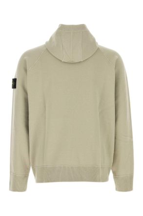 Stone Island Mens Dove Grey Knit Sweatshirt Sand Felpe Sweater