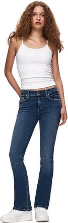 LTB Jeans Damen Jeans Fallon 400 - Mid Waist - Bootcut - Blau W27-W34 Baumwolle, Größe:29W / 30L, Farbe:15920-55582 Minnow Wash