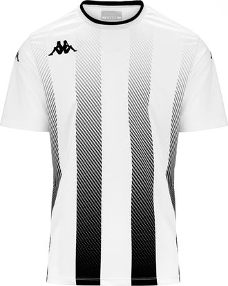 Kappa Herren BUGO T-Shirt, Weiß/Schwarz, XXL