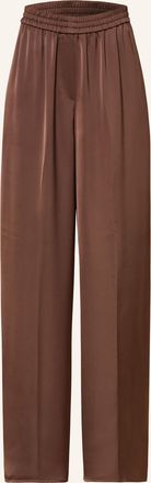 HUGO BOSS Hugo Marlenehose Hasabella Aus Satin braun
