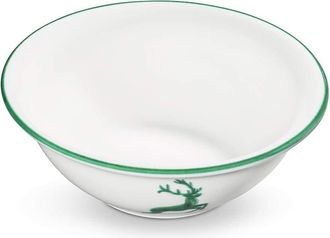 Gmundner Keramik Salatschüssel Füllmenge : 0.5 Liter grüner Hirsch Geschirr, handgemacht in Österreich