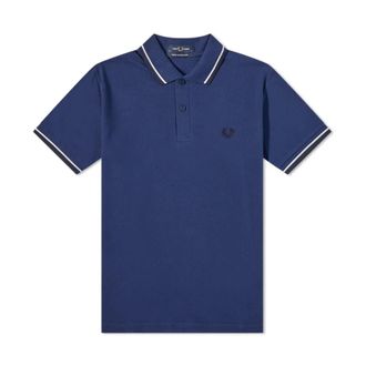 Fred Perry Twin Tipped Polo - - Tops - Herren - Blau - 4XS