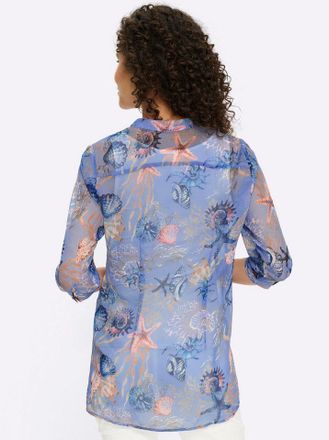 Heine Klassische Bluse Druck-Tunika 3/4-Arm