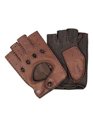 Roeckl Herren Autofahrer-Handschuhe braun Hirschleder