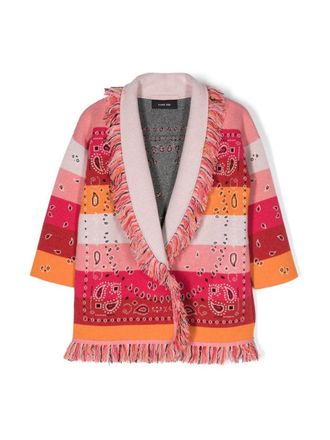 Alanui Bandana Jacquard Cashmere Cardigan - Multicolor