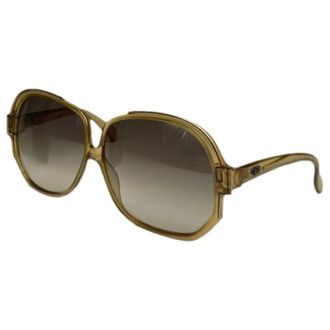 Dior Pre-owned Vintage Sonnenbrille - - Pre-owned - Damen - Gelb - ONE SIZE