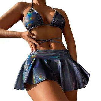 Generic Short de Bain Femme Mode f&eacute;minine Deux pi&egrave;ces Maillot de Bain Femmes Laque Sexy Bikini Maillot de Bain pour Femme