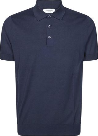 Paolo Pecora Homme, Tops, Bleu, Taille: M Maglia a Polo