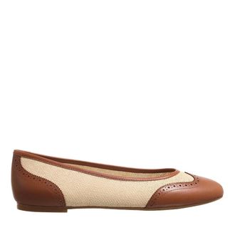 Lauren Ralph Lauren Ballerinas - Jayna Wingtp Flats Ballet - Gr. 36 (EU) - in Beige - f&uuml;r Damen