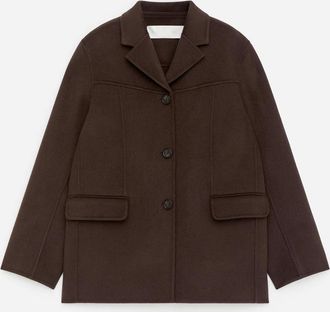 Arket Doubleface-Blazer Aus Wollmischung -Braun