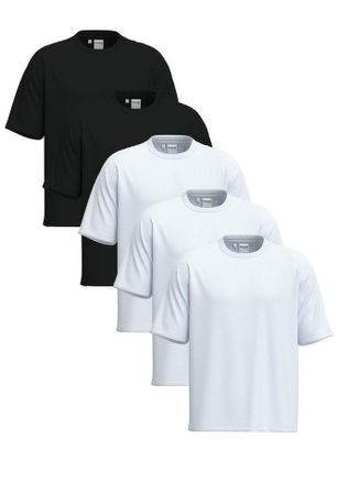 Selected Rundhalsshirt SLHCORMAC SS O-NECK TEE 5 PACK NOOS (Packung, 5-tlg)
