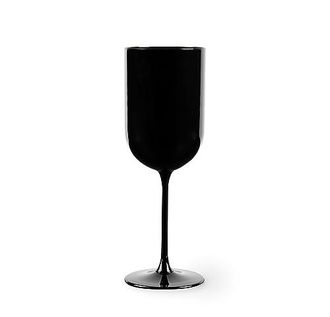 Excelsa Nordic Lot de 6 verres noirs, verre pulvérisé, capacité 410 ml
