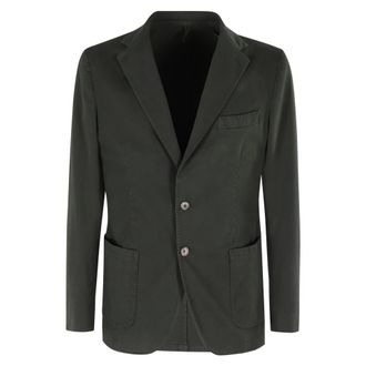 Santaniello Soft Touch Gabardine Jacke mit Smeriglio - - Jackets - Herren - Gr&uuml;n - L