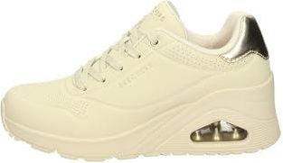Skechers Femme UNO Wedge Chaussures, Blanc cass&eacute;, 38 EU